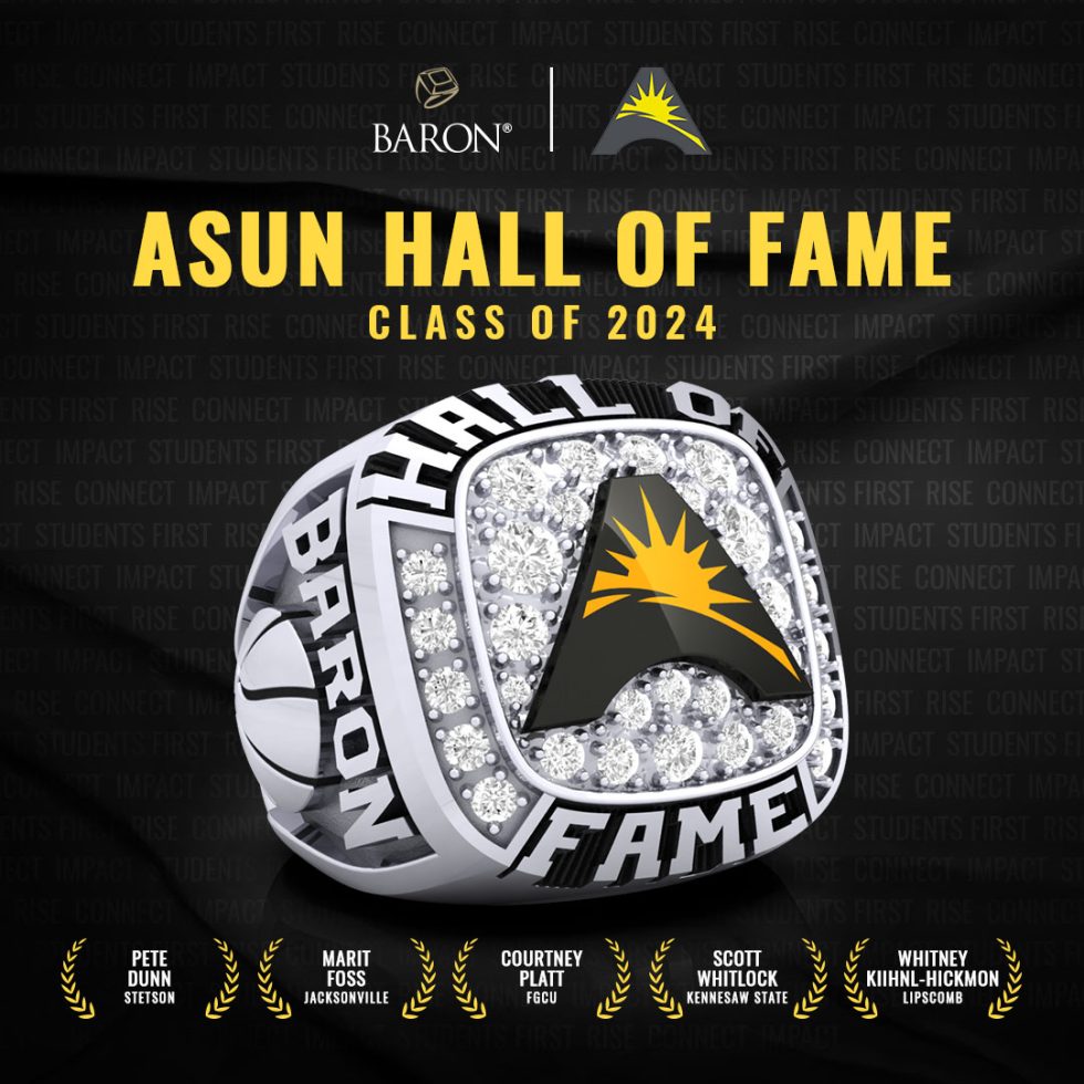 ASUN Hall of Fame Class of 2024 - Baron Championship Rings