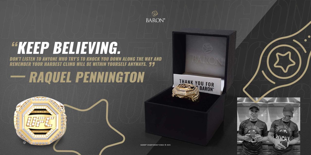 Raquel Pennington UFC Bantamweight Championship Ring - Baron ...